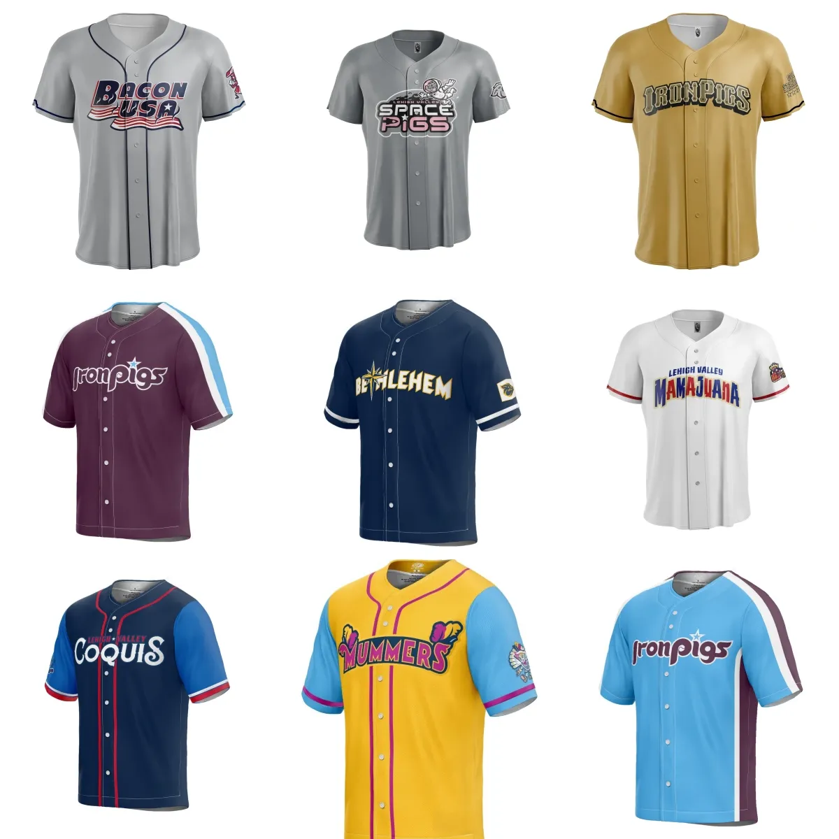 Lehigh Valley IronPigs Custom Jersey: Design Your Own... From Four ...