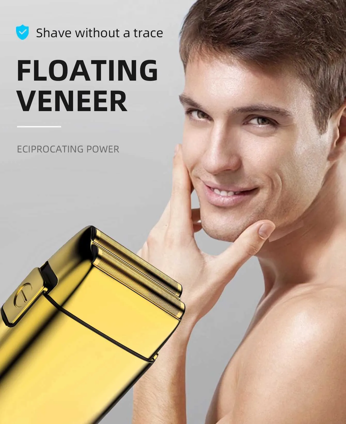 Premium Rechargeable Electric Shaver - Portable Beard Trimmer for Men ...