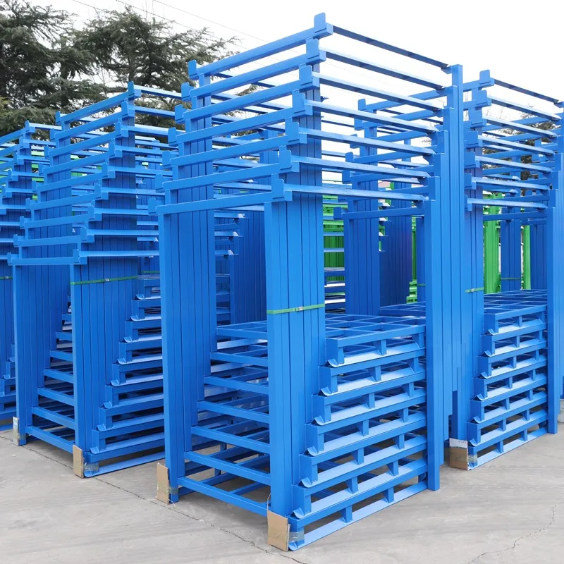Heavy-Duty Stacking Warehouse Pallet Rack - Industrial Strength Steel ...