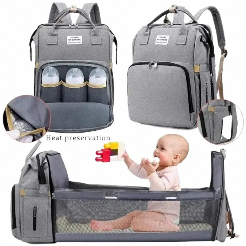 Mommy Bag: Outdoor Bottle Carrier Diaper Bag, Multi-Functional ...