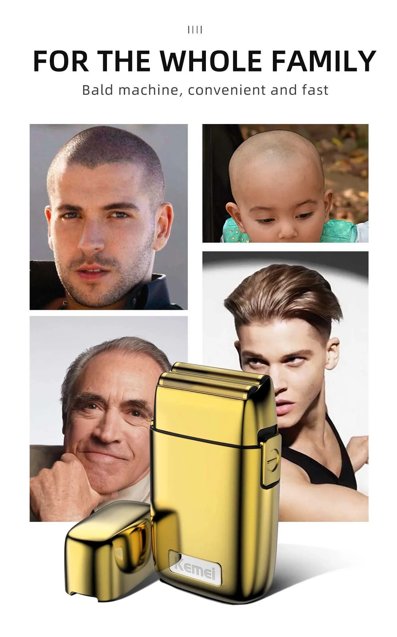 Premium Rechargeable Electric Shaver - Portable Beard Trimmer for Men ...