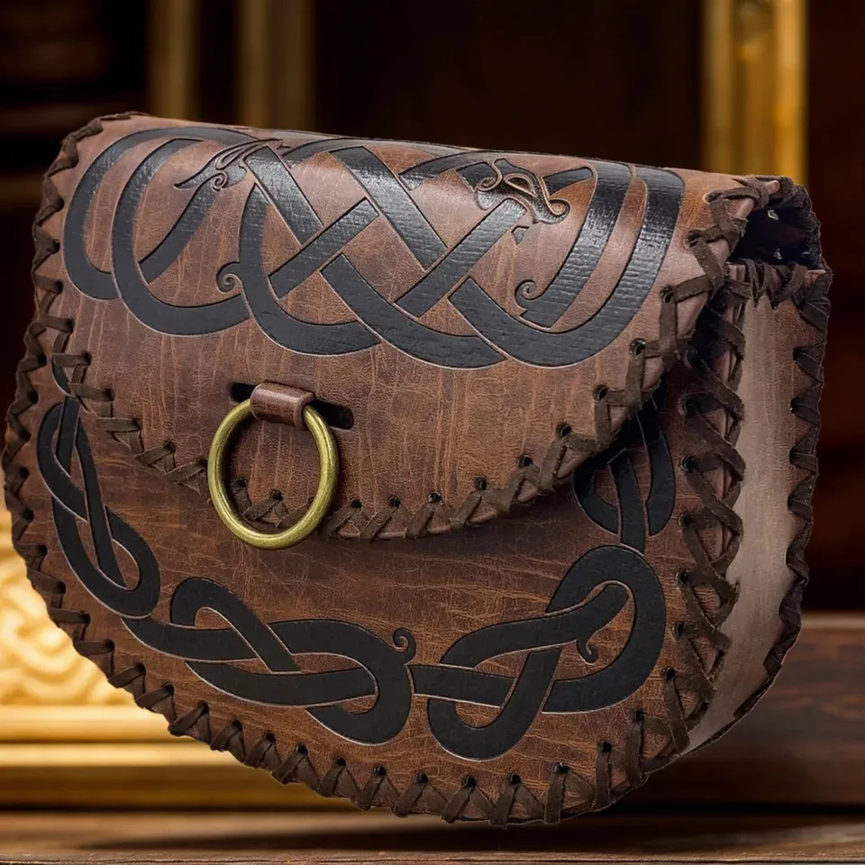 Retro Medieval Style PU Leather Fanny Pack - Coin Purse, Dice Bag ...
