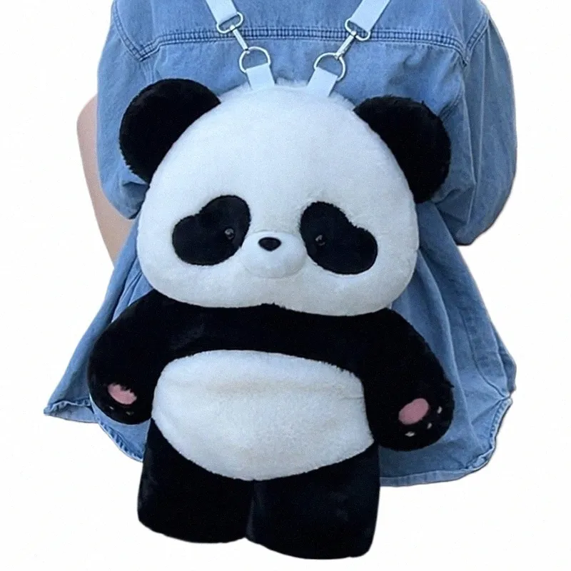 Giant Panda Bamboo Backpack Adjustable Clear Bag Backpack With Cute ...