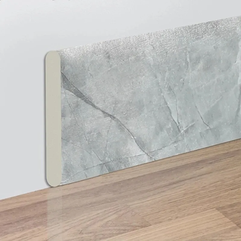 Premium 3D Wall Sticker: 2M Self-Adhesive Anti-Collision Skirting Line ...