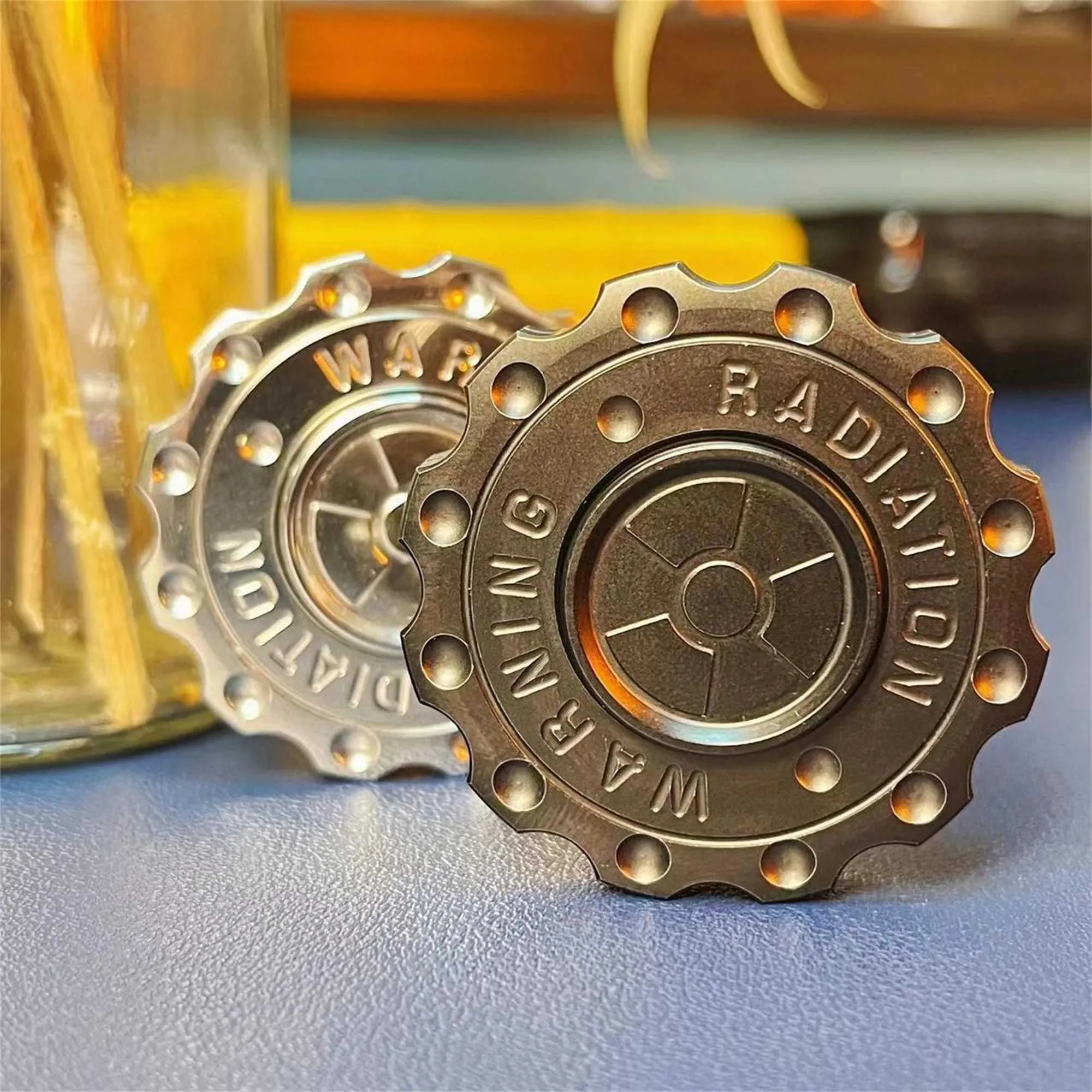 Premium Stainless Steel Fingertip Gyro: EDC Decompression Toy & Haptic ...