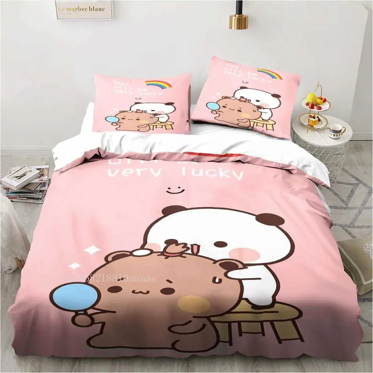 Cute Bubu And Dudu Cartoon Print All Season Twin... From Thousand_alley ...