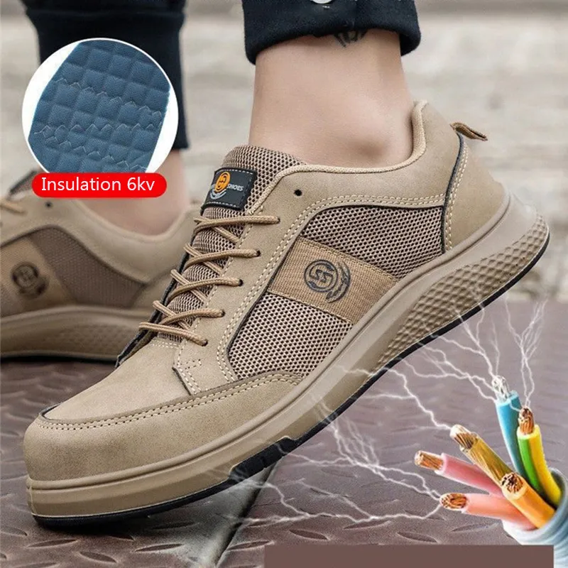 Indestructible Steel Toe Work Sneakers: 6KV Insulation, Puncture-Proof ...