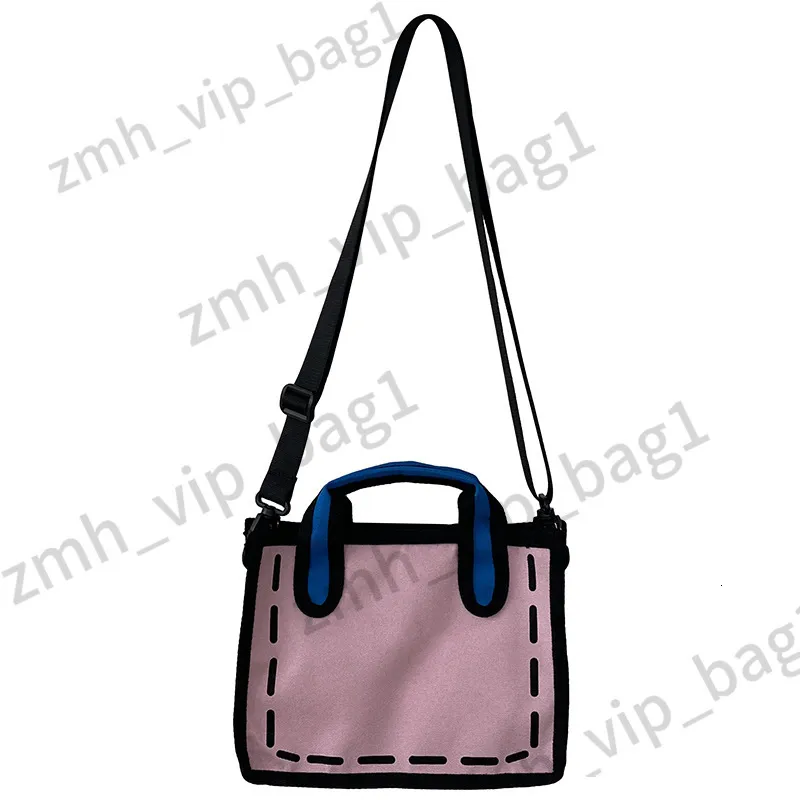 Designer 2D Cartoon Tote Bag Cute Lady Studded Shoulder Bag For Women ...