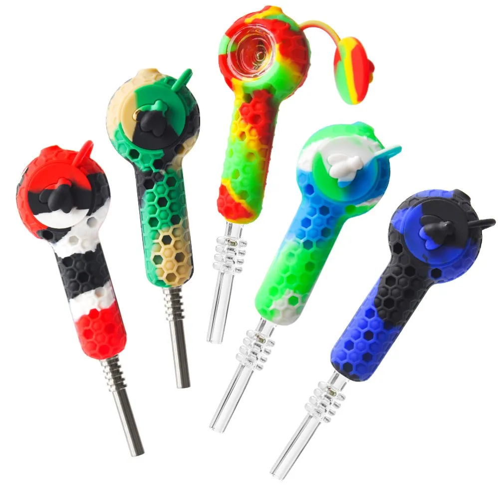 4 0 Inch 2 In 1 Pipe And Nectar Collector With Quartz Tip Stainless ...