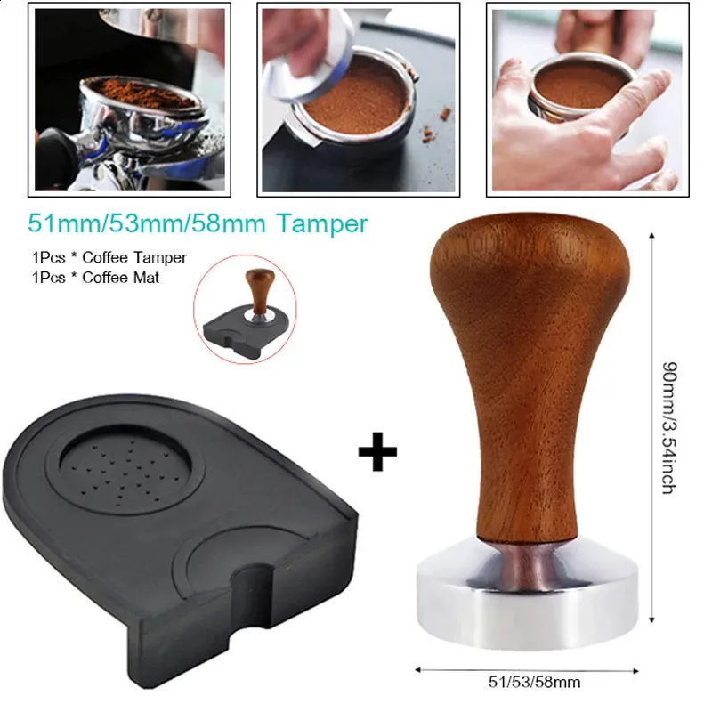 2-Pack 51/53/58mm Espresso Tamper, Durable Coffee Powder Press ...