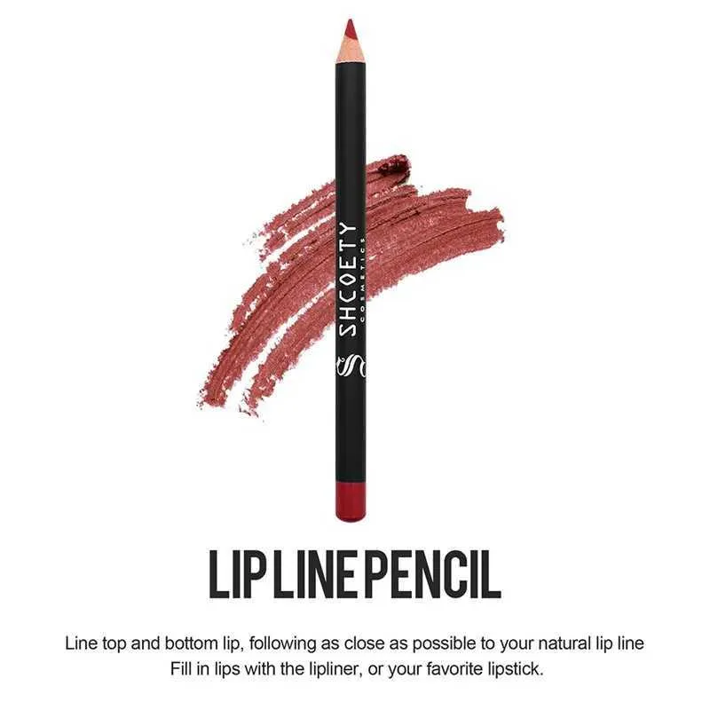 Velvet Matte Waterproof Lipliners, Set of 12 Long-Lasting Non-Stick Lip ...