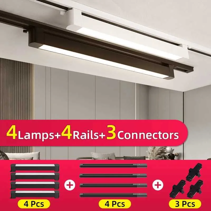 LED Track Light Fixtures 10W & 20W Spotlight Fill Lamp For Living Room ...