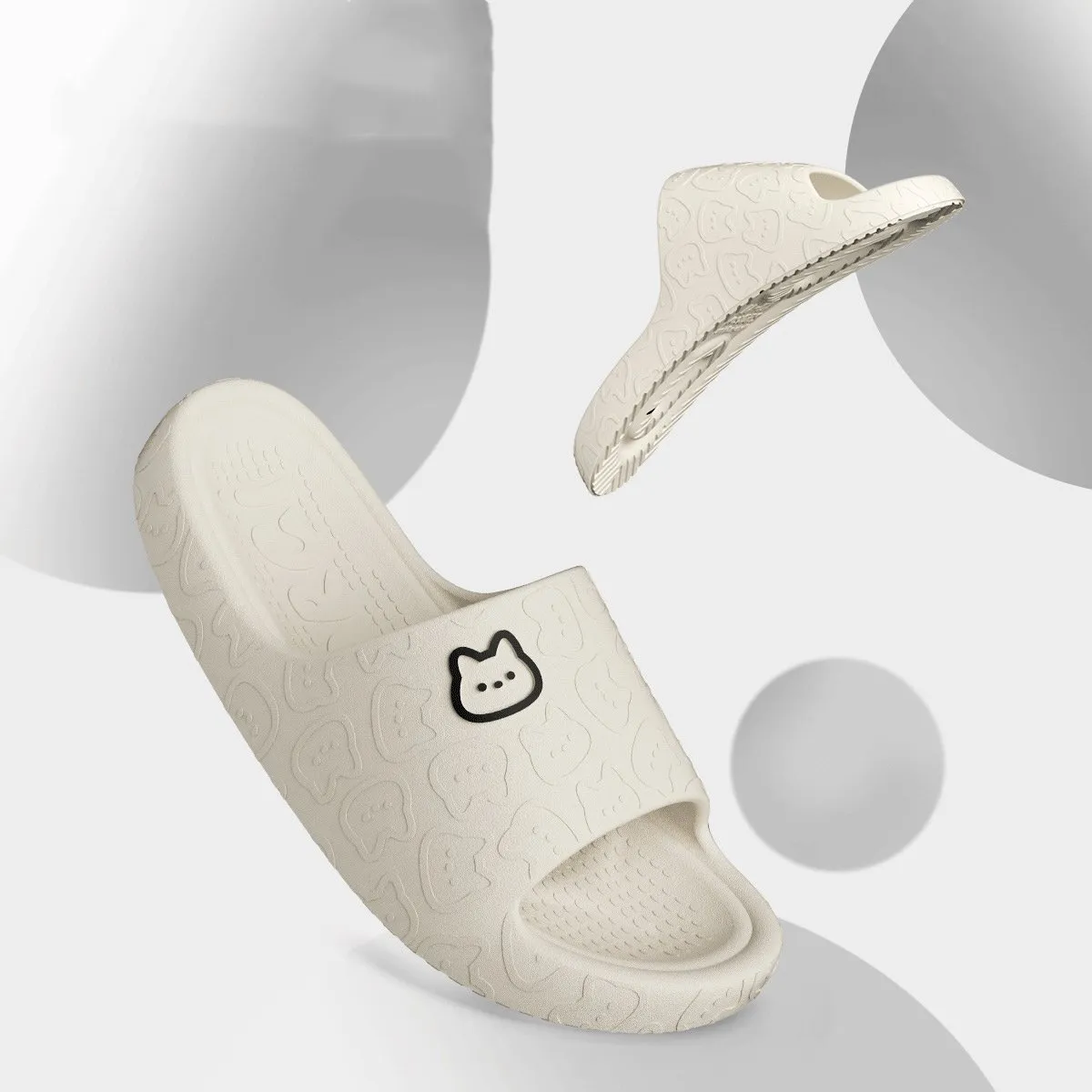 Graffiti Soft Sole Rubber Slippers For Couples Indoor/Outdoor Biostep ...