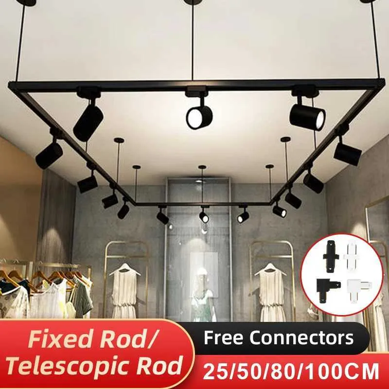 LED Track Lighting Kit: Adjustable Rail & Rod System - Perfect for Home ...