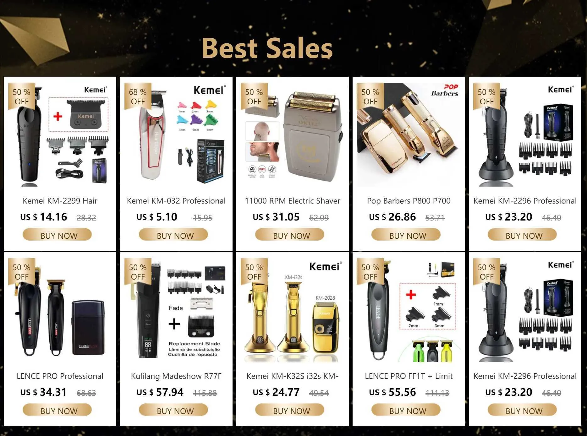 Professional Electric Shaver for Men - High-Speed Beard Trimmer, Double ...