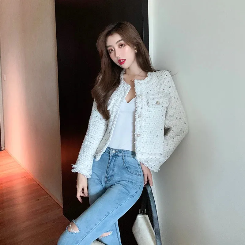 Premium Plaid Tweed Jacket: Shop Now! Short Tweed Coat for Women, O ...