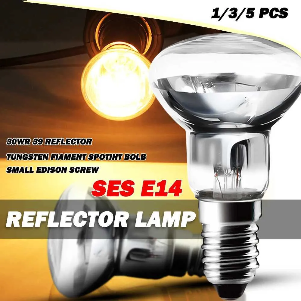 30W E14 R39 Reflector Light Bulb - Screw-in Spot Lamp Bulbs for Lava ...