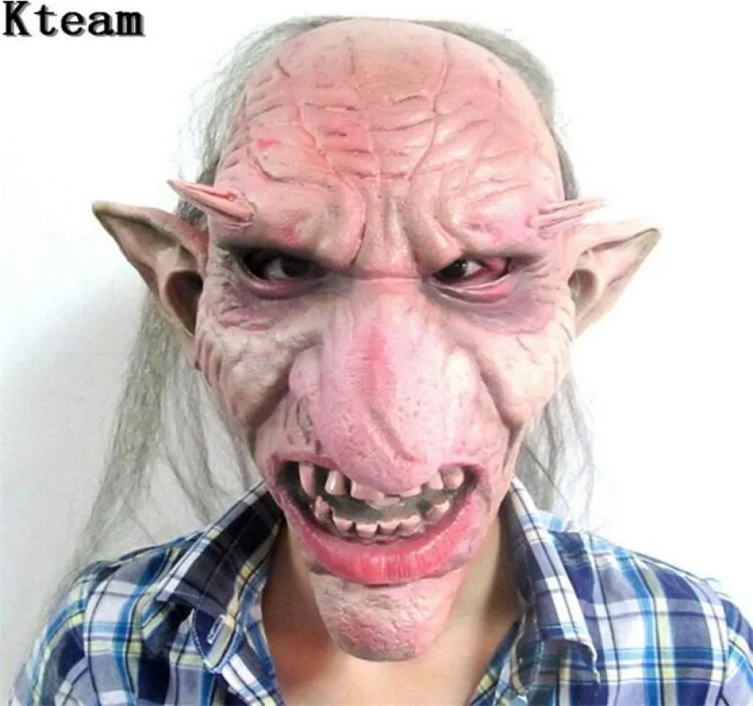 Scary Latex Scary Mask For Men Goblins Big Nose Horror Costume For ...