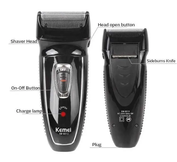Rechargeable 2-Head Electric Shaver: Cordless Women's Shaver for Face ...