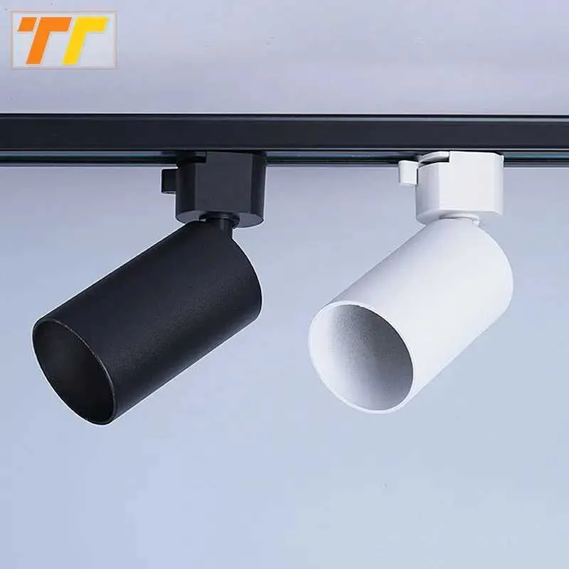 Track Lighting Fixture GU10 Interface Adjustable Rail Spot Lights Wall ...