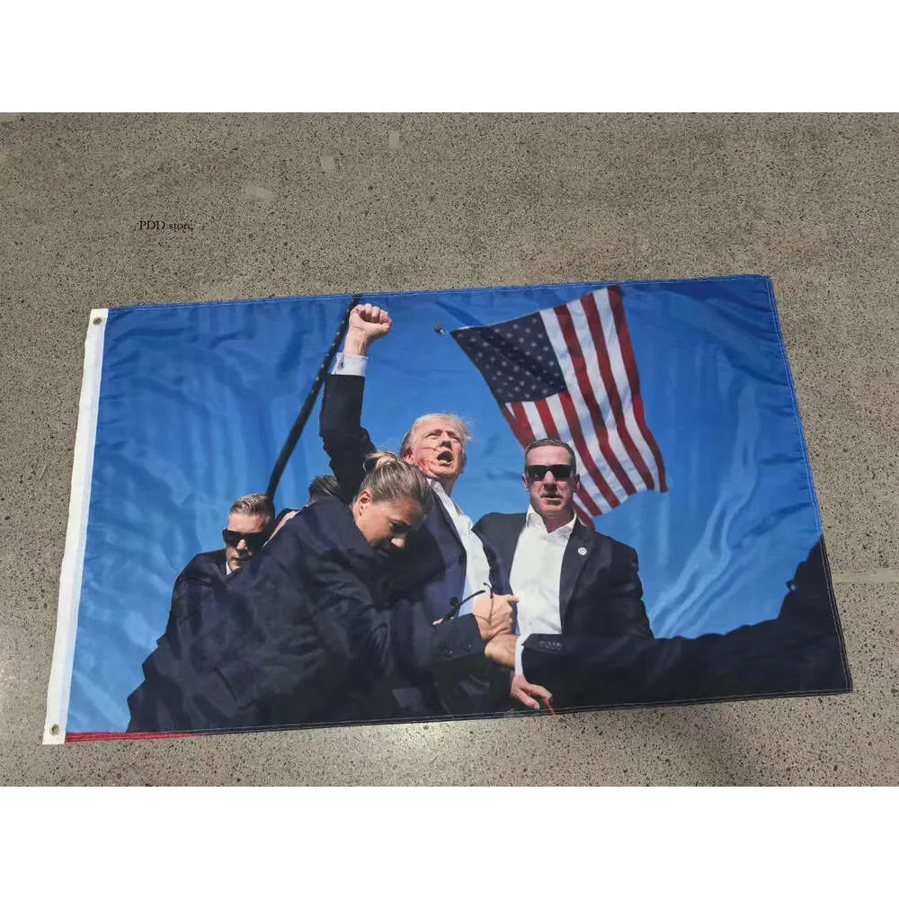 USA Again U.S. Ensign 0731 Trump Shooting 3x5 Flag For 2024 P Election ...