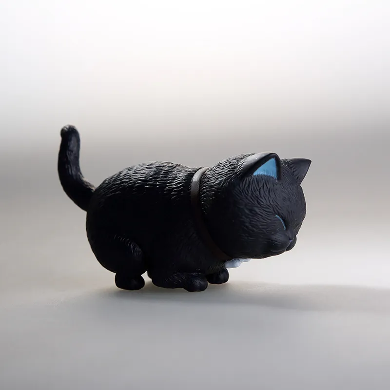 Good Luck Cat Car Dashboard Ornament Cute Sitting Cat Figurine ...
