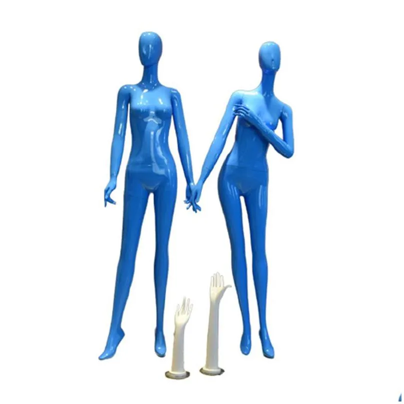 Fashionable Blue Female Mannequin - Full Body Jewelry Display, Drop ...