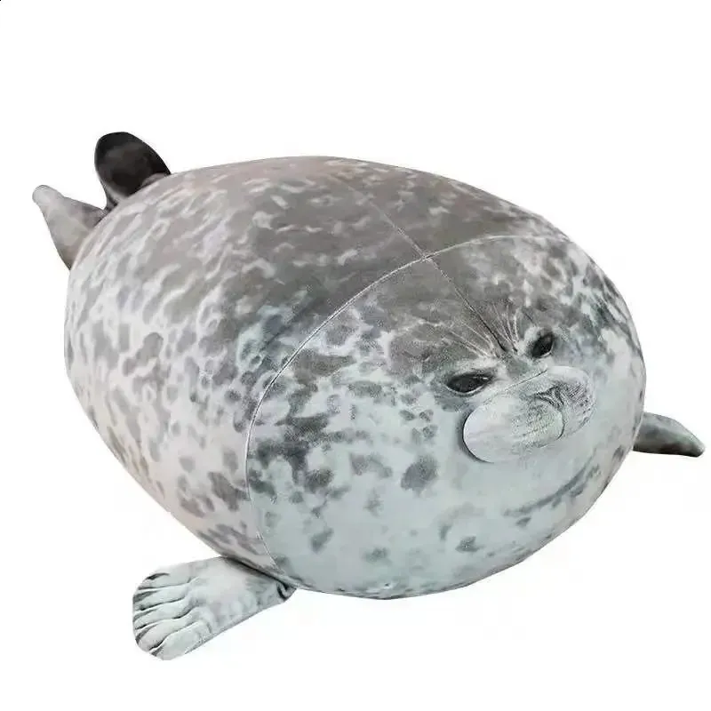 20CM Angry Blob Seal Pillow Chubby 3D Novelty Sea Lion Doll Plush ...