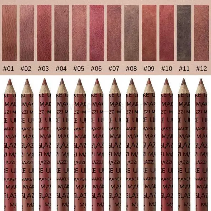 Matte Pencil Lipstick Set - Long-Lasting, Waterproof Lip Liner Pens ...