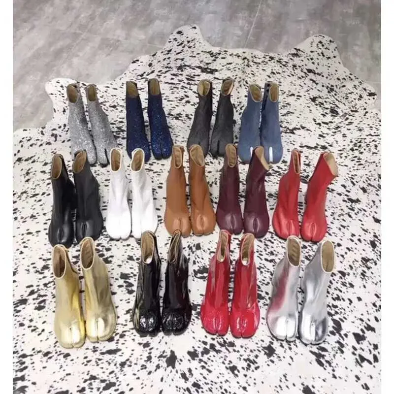 2023 Tabi Split Toe Chunky High Heel Isabel Marant Boots Fashionable ...