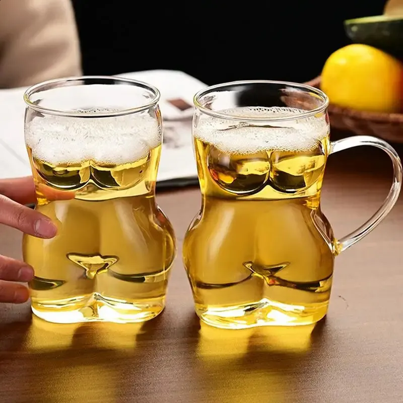 Glass Beer Glass Creative Female Body Shape Beer Glass Water Glass Sexy ...