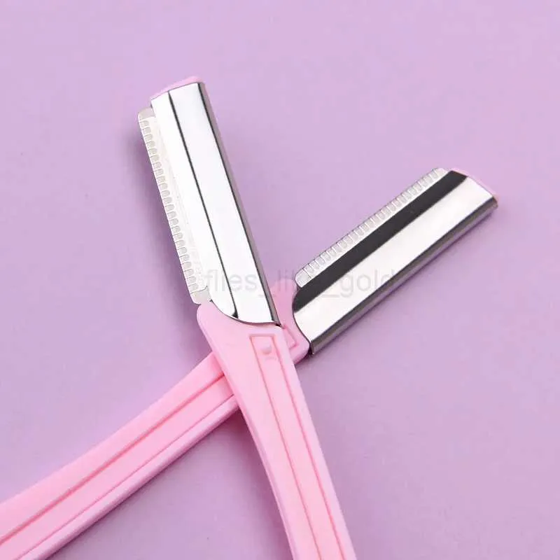 2-Piece Precision Facial & Eyebrow Razor Set with Protective Cover ...