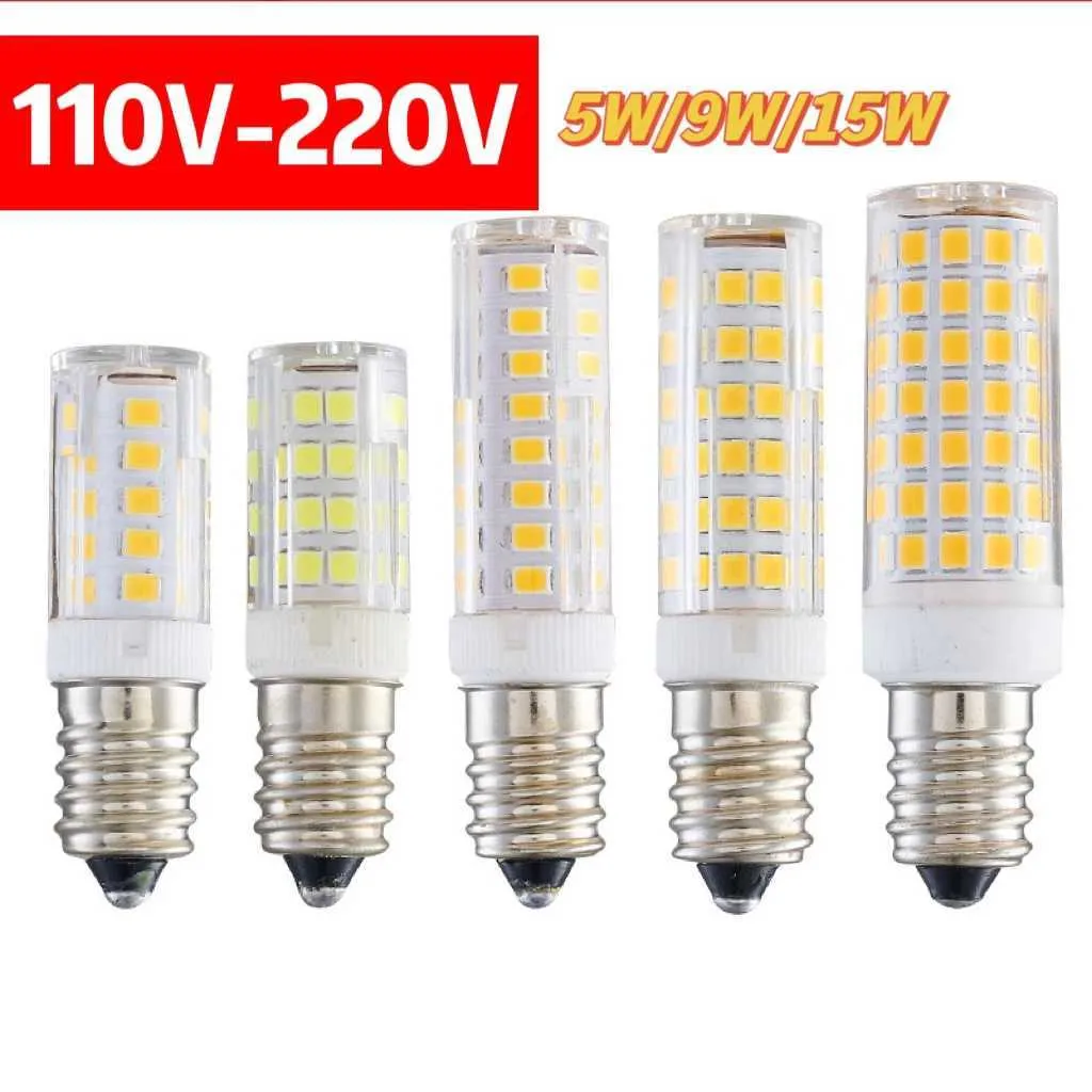 E14 LED Bulb - 5W/9W/15W Mini Corn Light, AC 110V/220V, Energy ...