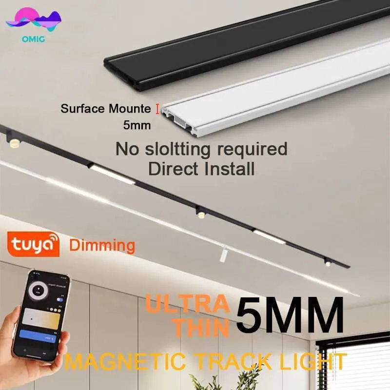 Ultra Thin Magnetic Track Rail Lighting System: Tuya Dimming ...