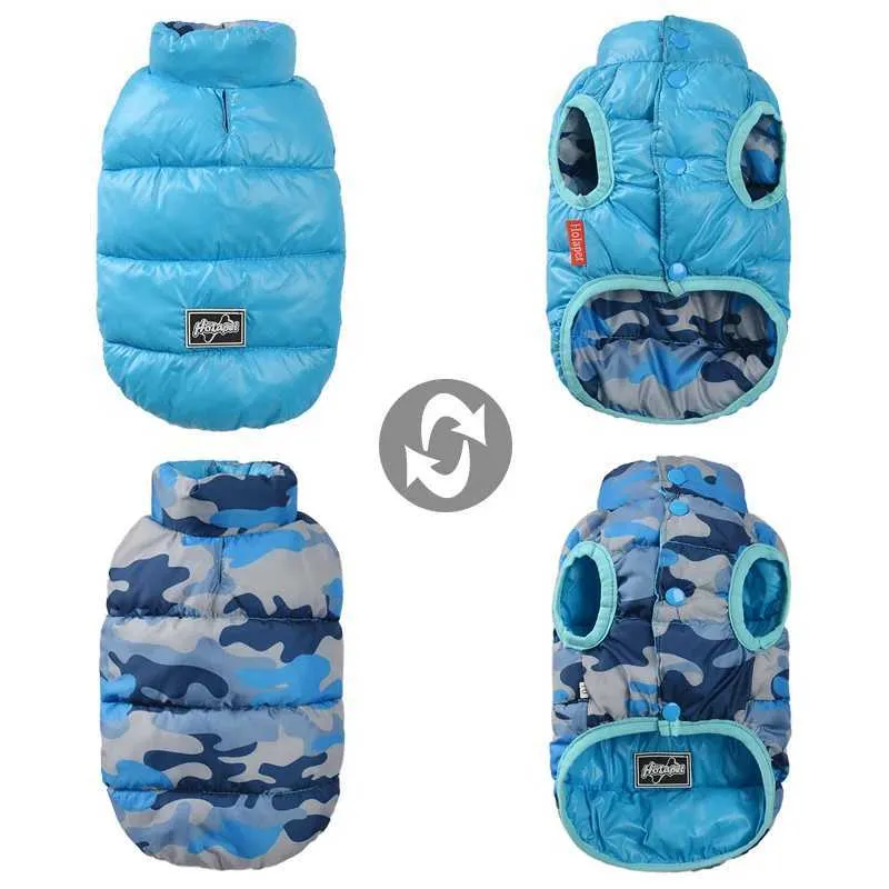 Dog Clothes For Small Dogs Winter Warm Reversible Lightweight ...