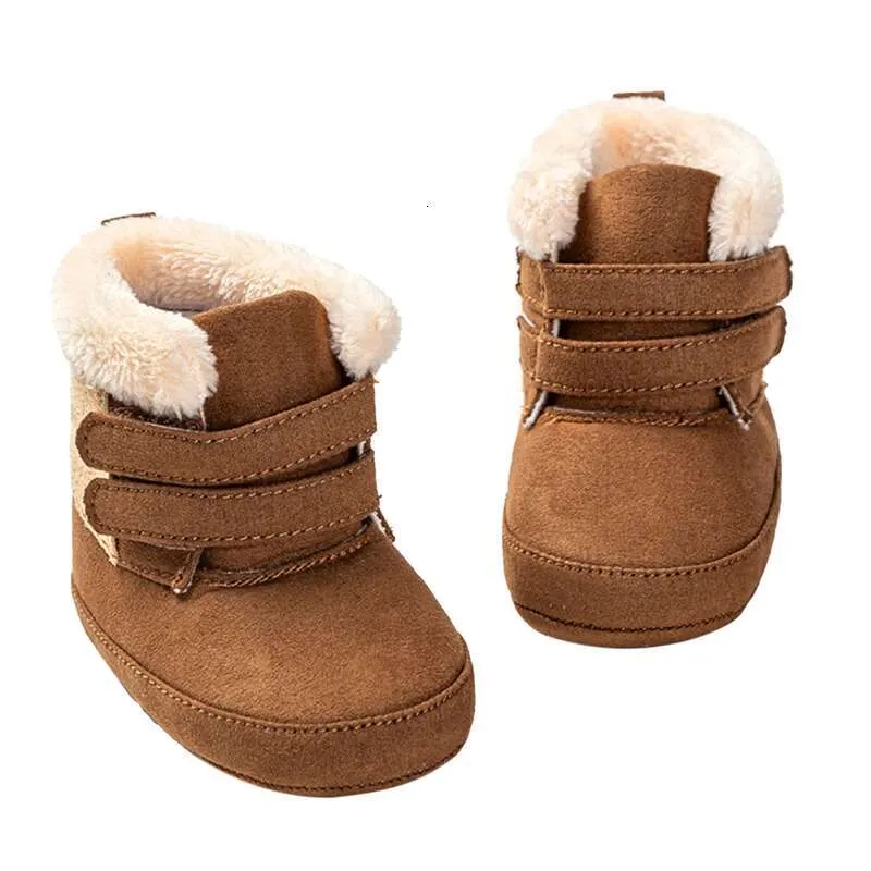 Plush High Top Baby Snow Baby Winter Boots For Boys And Girls Warm ...