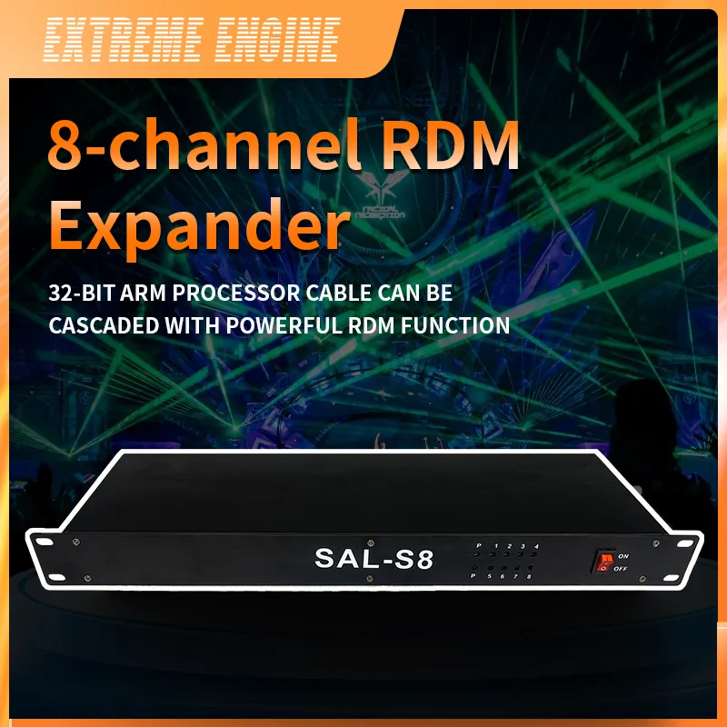 DHgate.com:DMX512 Splitter: 8-way Light Signal Amplifier Distributor for Stage Lighting ...