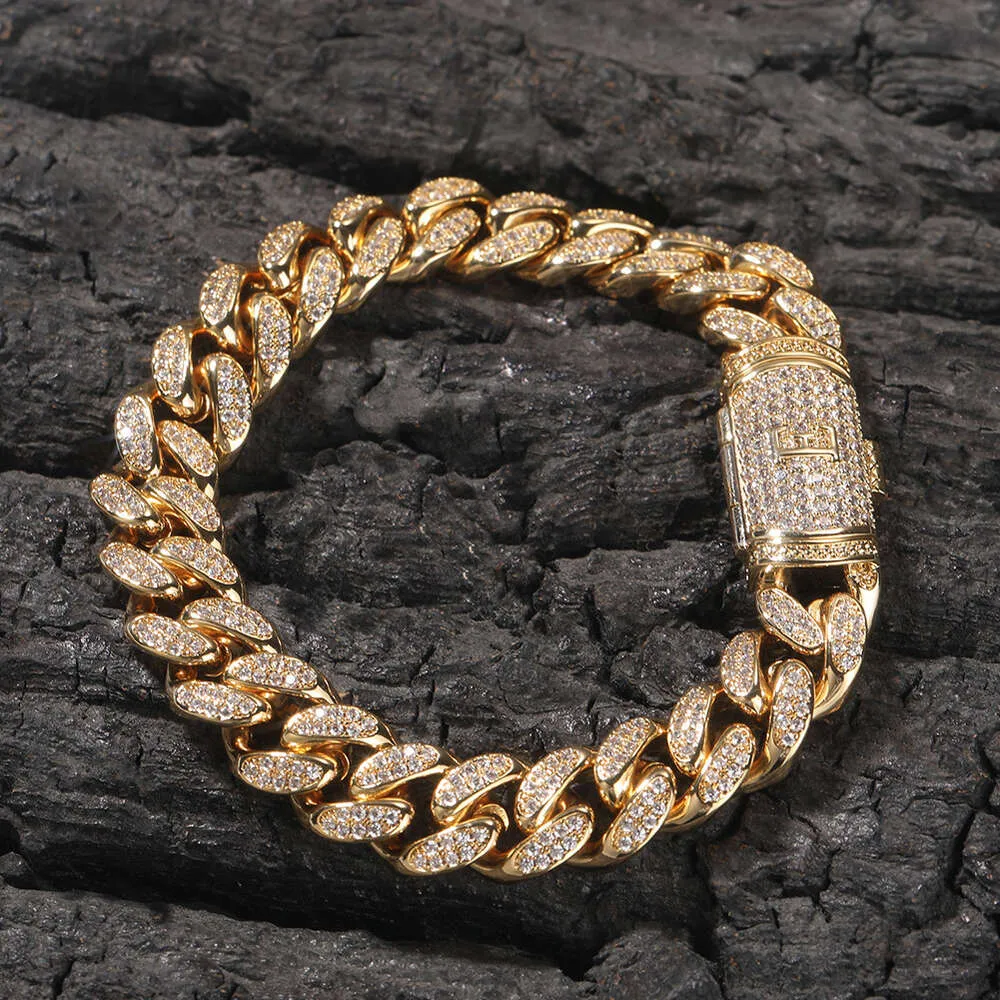 DHgate Mens Solid Gold Hip Hop Cuban Link Chain Necklace in 14K 10K 12K for Custom Design Jewelry Jewelry