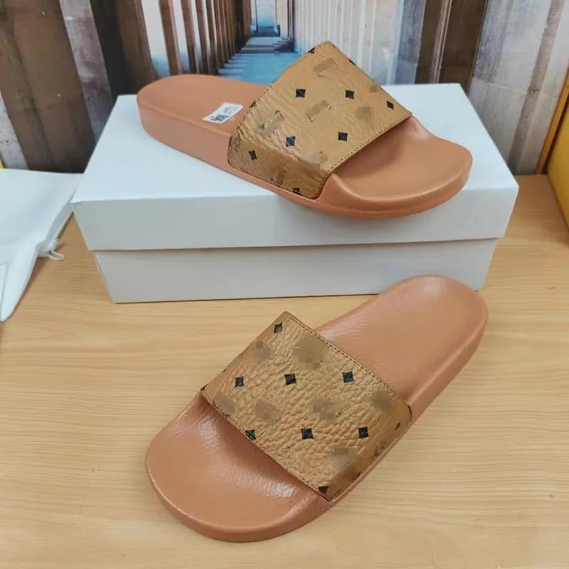 Summer Beach Slippers Unisex Printed Flat Sandals Non Slip Quick Drying ...