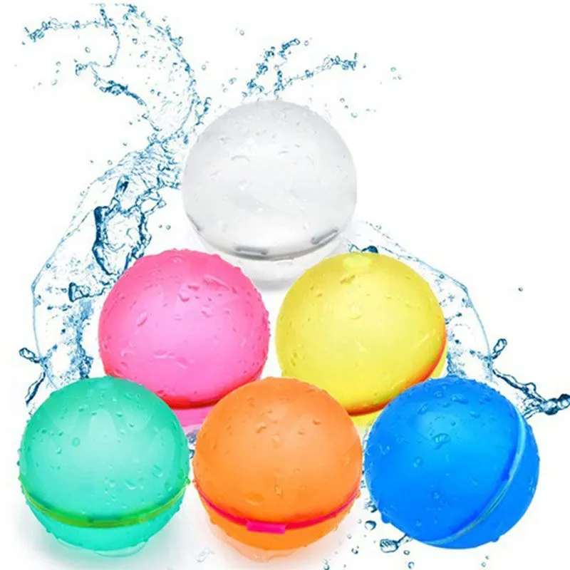 Reusable Water Balloons - Self-Sealing Splash Balls, Soft Silicone ...