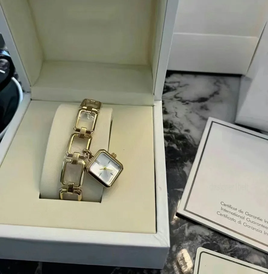 Quartz Wristwatches Women's Square Watch Elegant Gold Silver Stainless ...