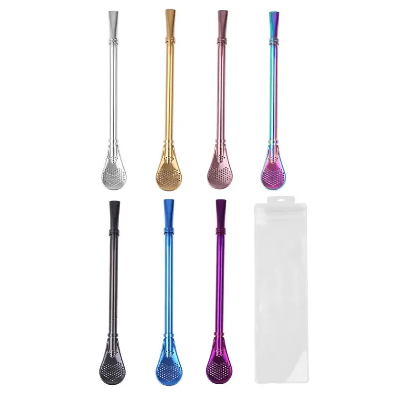2024 Handmade Stainless Steel Straw Filter Mate Cocktail Fine Strainer ...