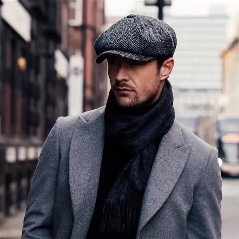 Large Size Wool Beret for Men - Shop Now! Stylish Flat Cap for Big ...