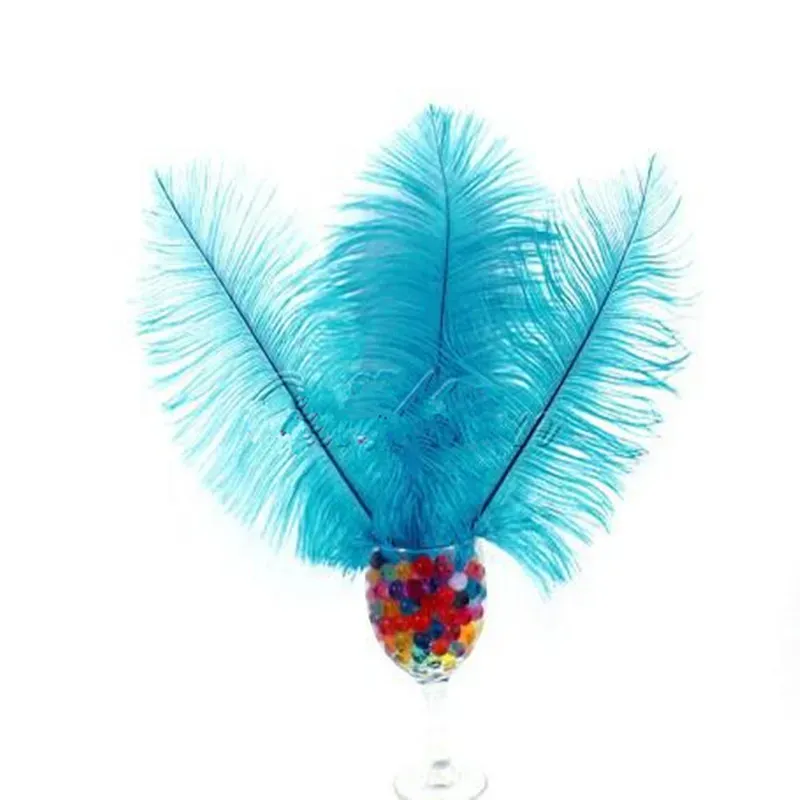 Teal Blue Ostrich Feathers - 10-12 DIY Decor, Wedding Crafts ...