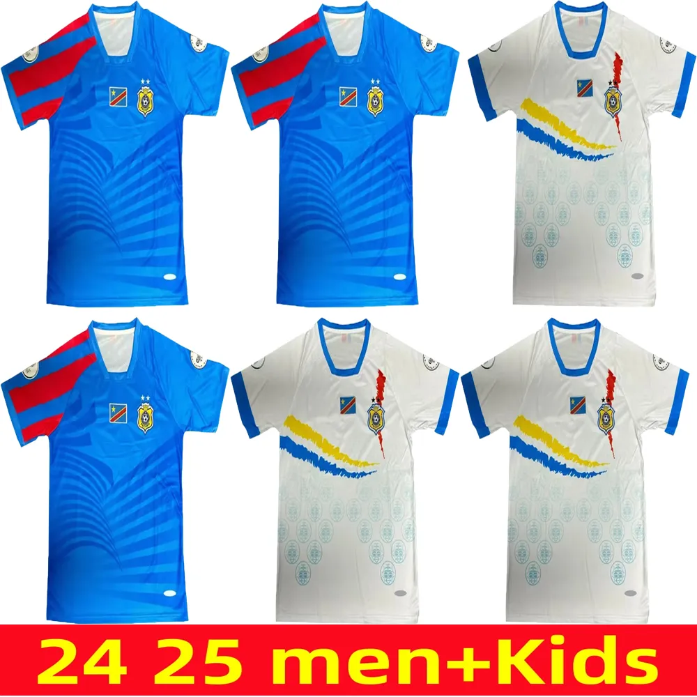 DR Congo Soccer Jersey /25 - Men's Home Kit: Support WISSA, MBEMBA ...