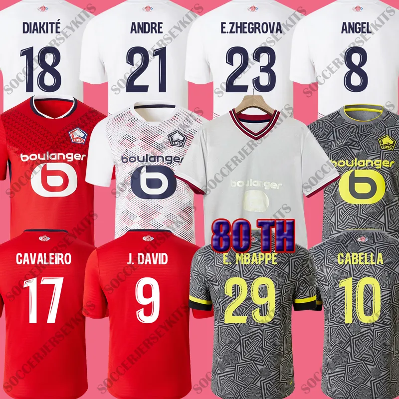 LOSC Lille Soccer T Shirts 80th Anniversary Football Shirt For Adults ...
