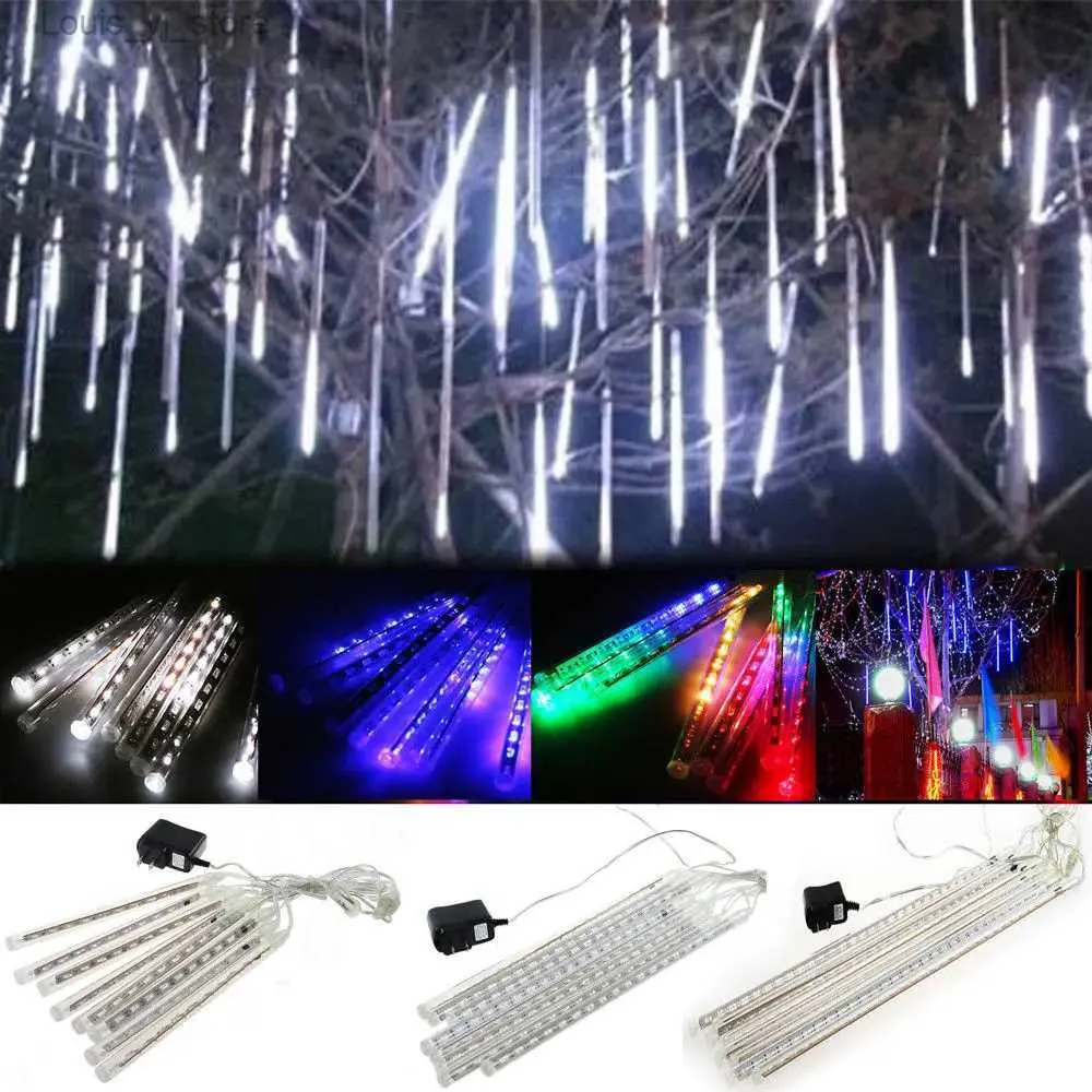 LED Meteor Shower Rain Tube String Lights 20CM, 30CM, 50CM 8 Falling ...