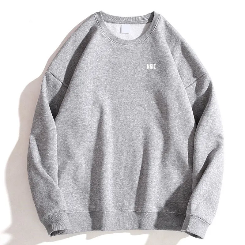 Men's and Women's Gray Hoodies: Long Sleeved, Fashion Letter Printed ...