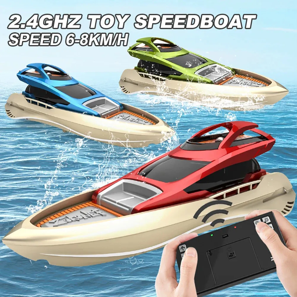 Waterproof Electric Remote Control Ship, 2.4GHz High Speed Mini RC Boat ...