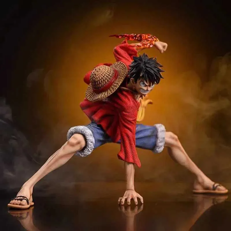 One Piece Luffy PVC Luffy Action Figure 18cm Battle Sle Monkey D Luffy ...